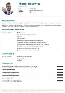 Jak napisać CV prawnika (radcy prawnego)? {Wzrór CV + List]